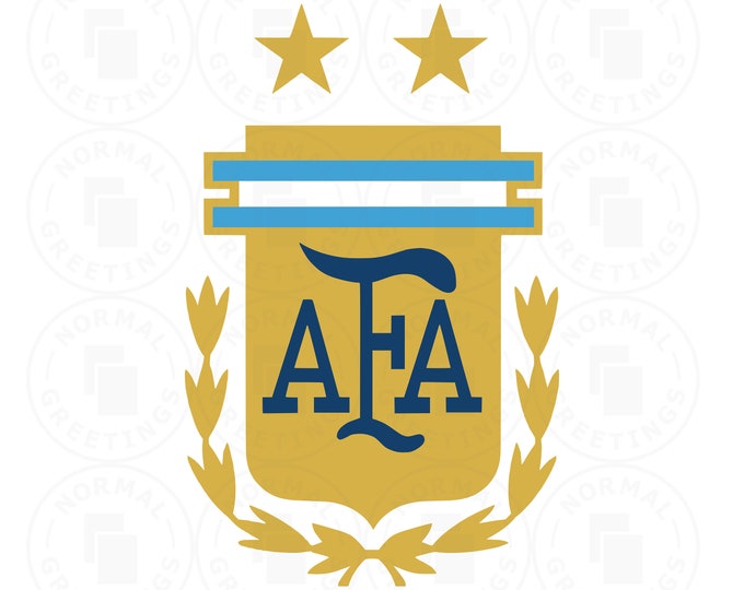 Argentina National Football Team Emblem SVG PNG Futbol Soccer Argentina ...