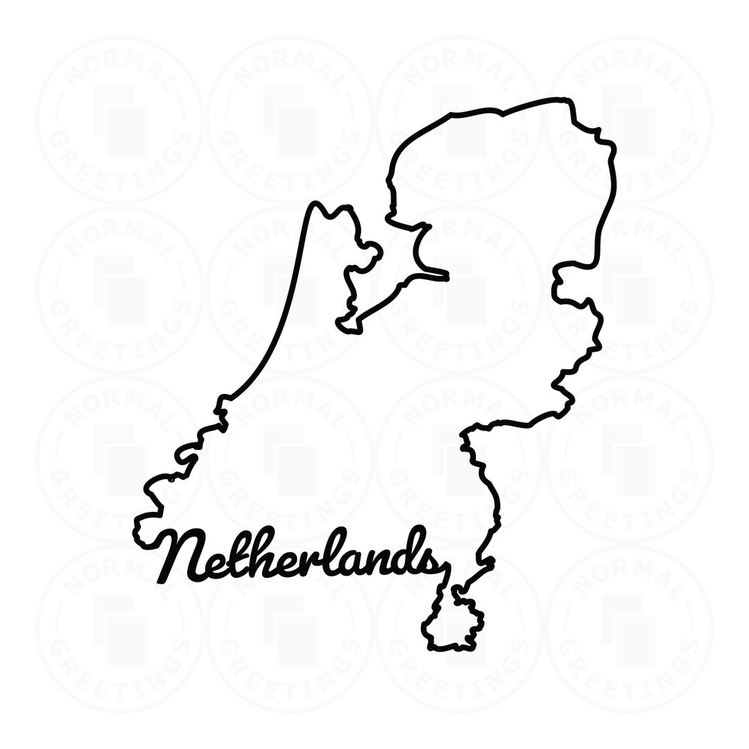 Netherlands SVG PNG Outline Dutch Flag Dutch American Pride Europe ...
