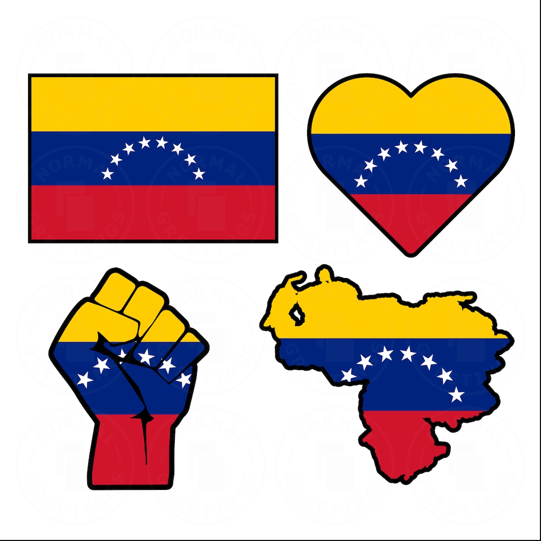 Venezuela SVG Bundle Venezuelan Flag Bandera Venezolana Cricut Files ...