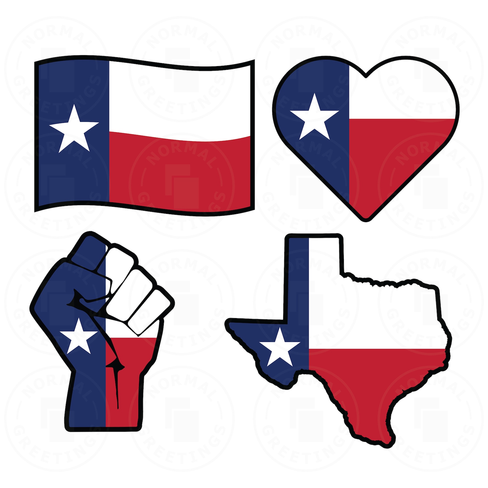 Texas Flag SVG PNG Bundle Texan Flag American Pride Cricut File Vector ...