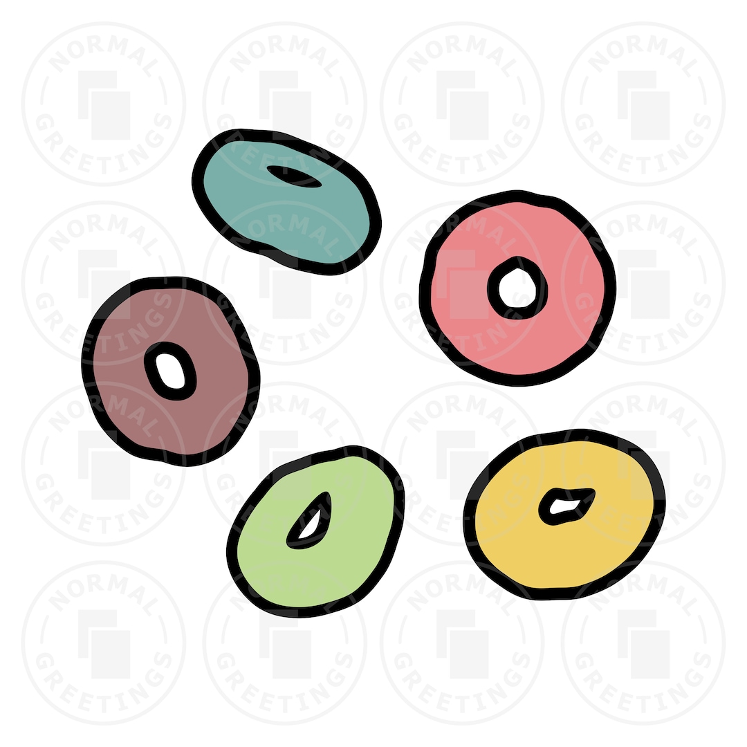 Froot Loops Cereal Shapes Pieces Cricut Files Cut Files Froot Loops ...