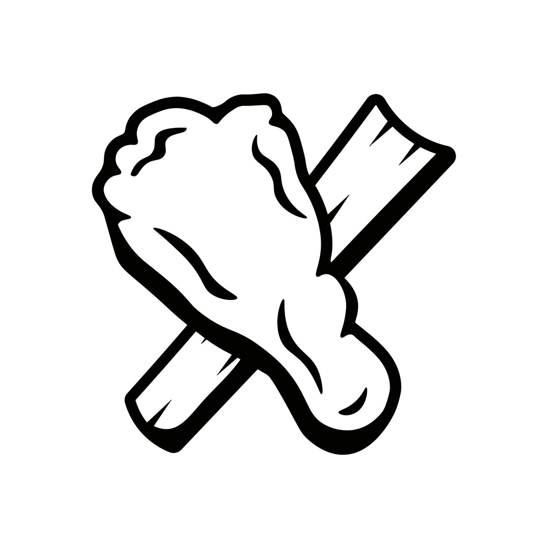 Buffalo Wing With Celery Black and White SVG PNG File Cricut Cut Files ...