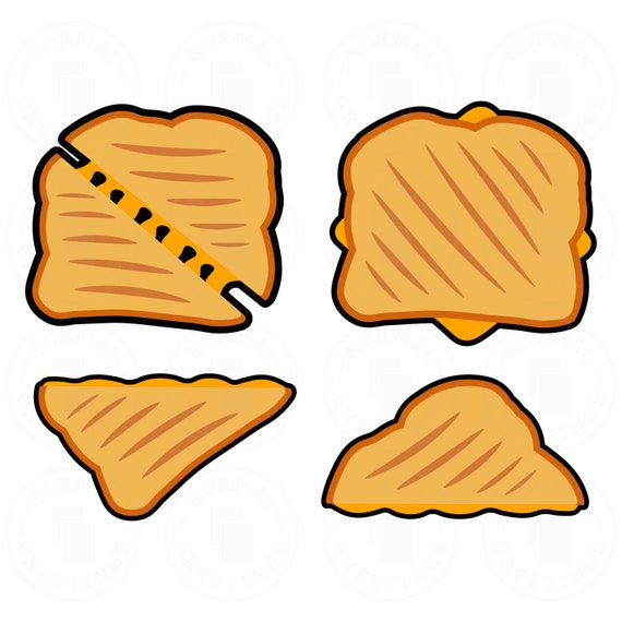 Grilled Cheese Sandwich SVG Bundle Toast Cricut Cut Files - Etsy