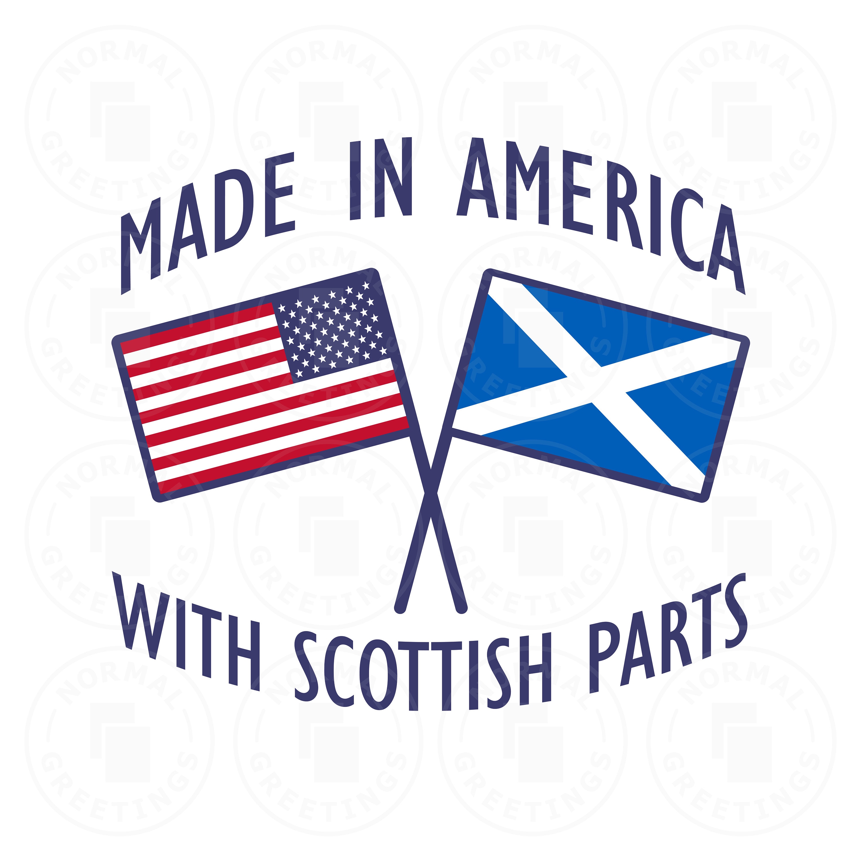 Scottish American Flag