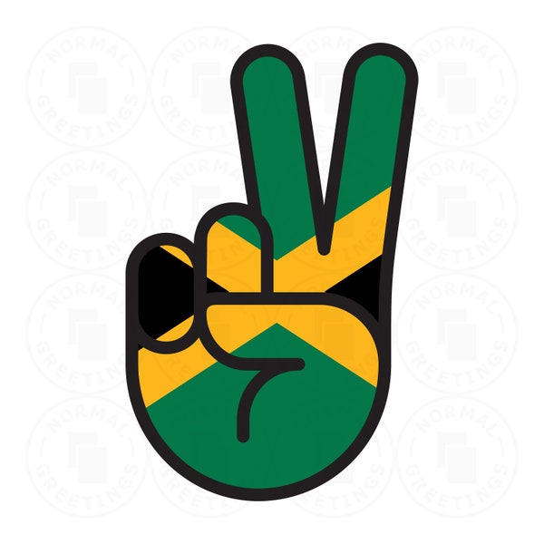 Jamaican Peace Sign - Etsy