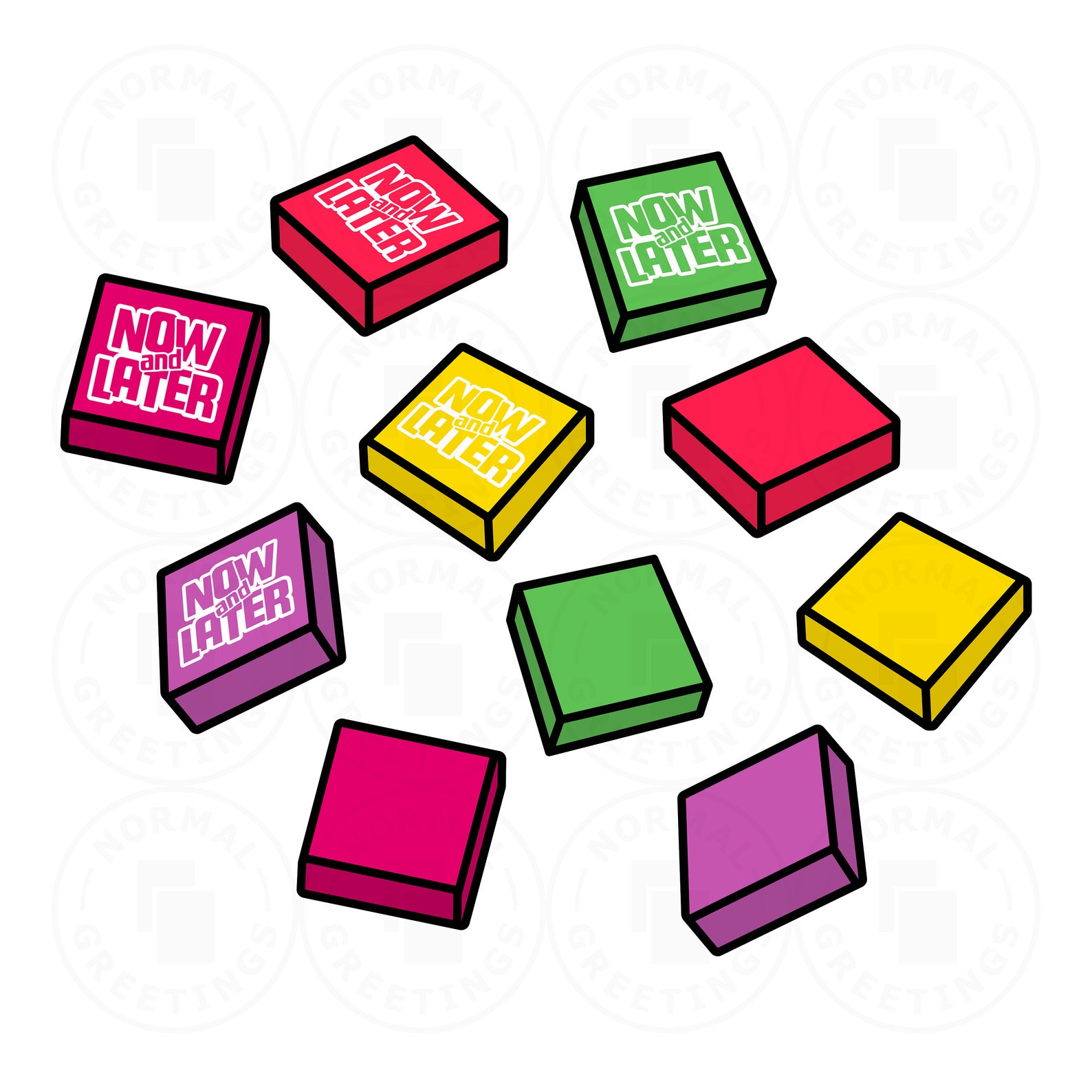 Now and Later Themed SVG PNG Bundle Layered Candy Wrapper Candy Bars ...