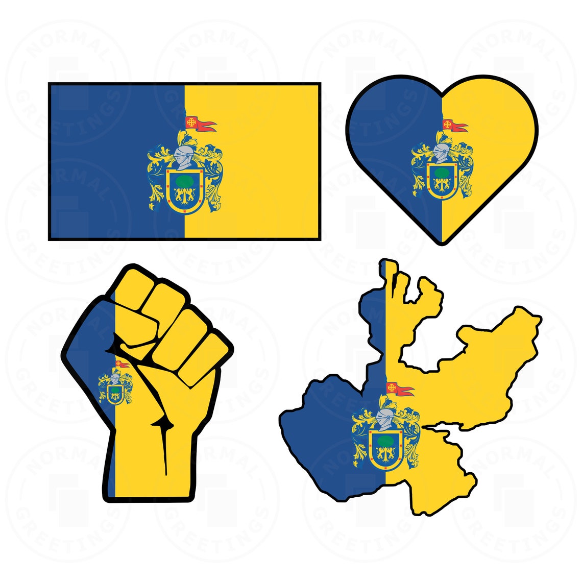 Jalisco México SVG PNG Bundle Flag Bandera De Jalisco Bandera - Etsy