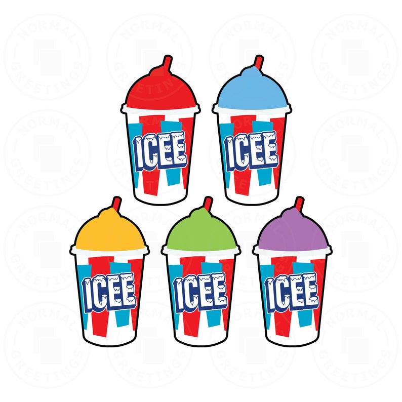 Slushie Icee SVG PNG Bundle Slush Puppy Cricut Cut Files Layered Svg ...