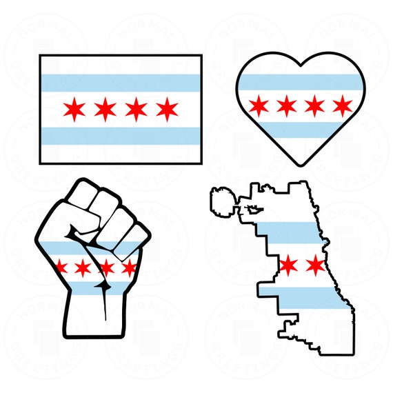 Chicago Flag Background