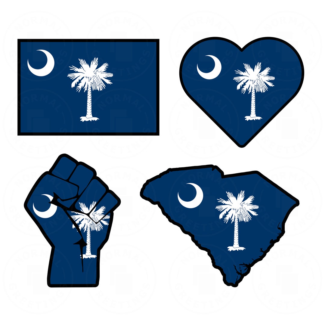 South Carolina SVG PNG Bundle South Carolina Flag American Pride Cricut ...