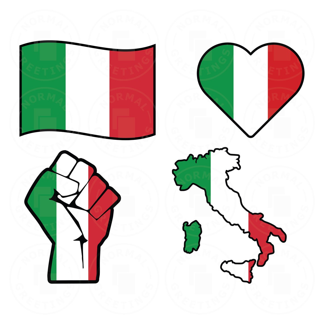 Italy SVG PNG Bundle Italian Flag Italian Pride Europe Cricut Files Cut ...