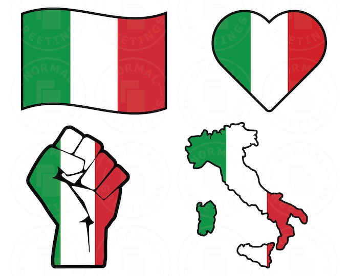 Italy SVG PNG Bundle Italian Flag Italian Pride Europe Cricut - Etsy