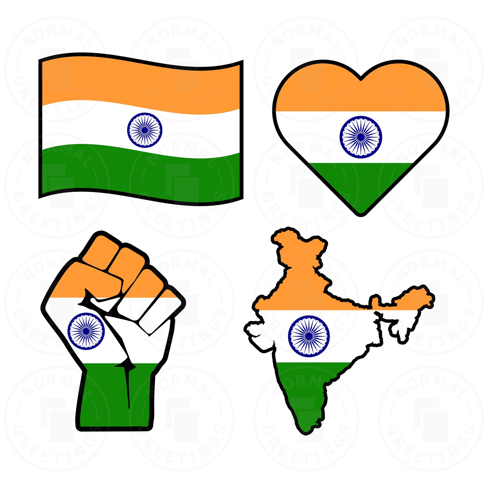 India Flag SVG PNG Bundle Indian Flag Indian Pride Cricut - Etsy UK