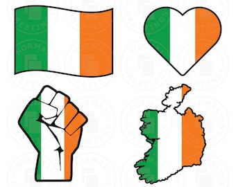 Ireland Flag Map SVG, Irish SVG Cricut Cut File, Country Nation ...
