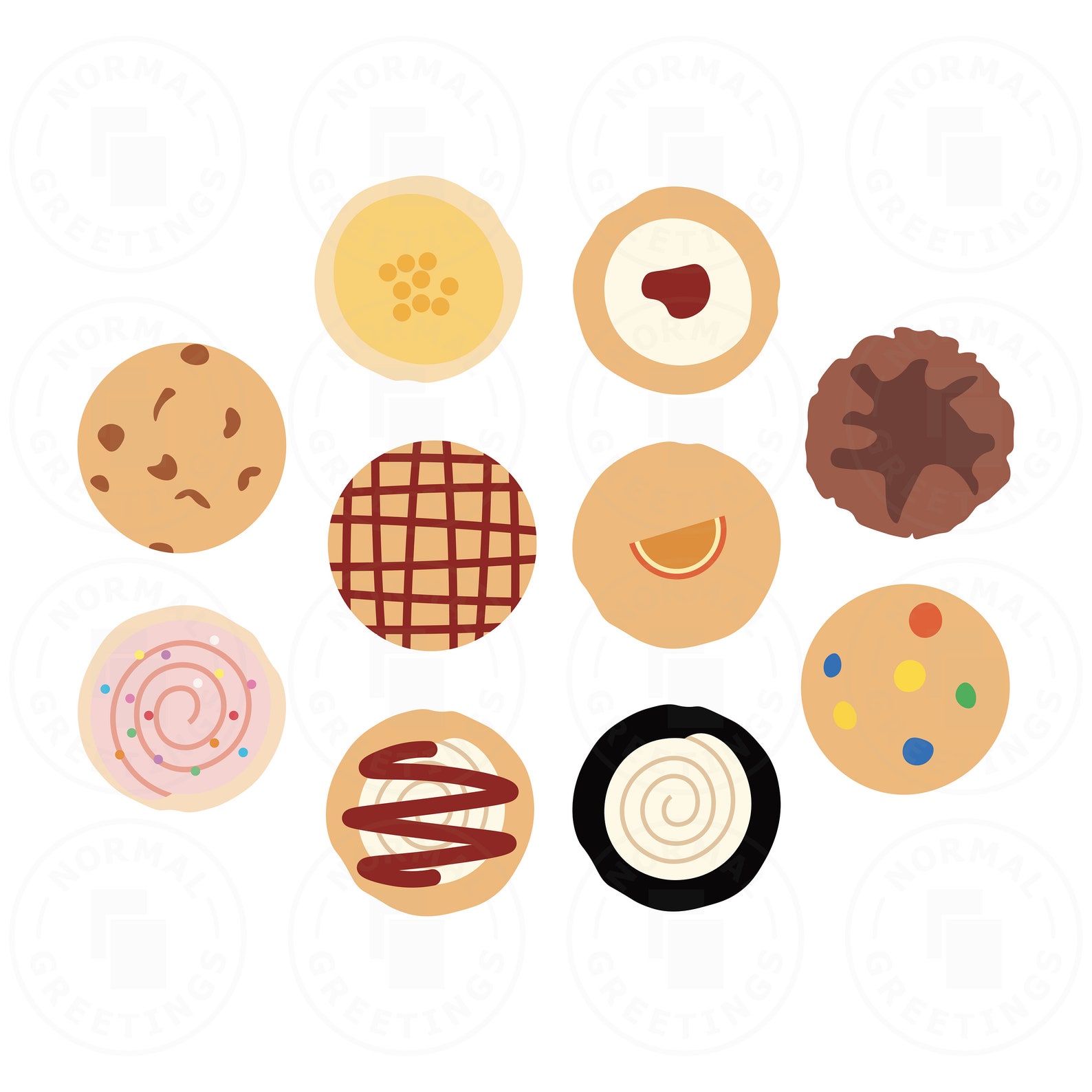 Cookies Layered SVG Bundle Crumbl Style Cookie Cricut Cut Files ...