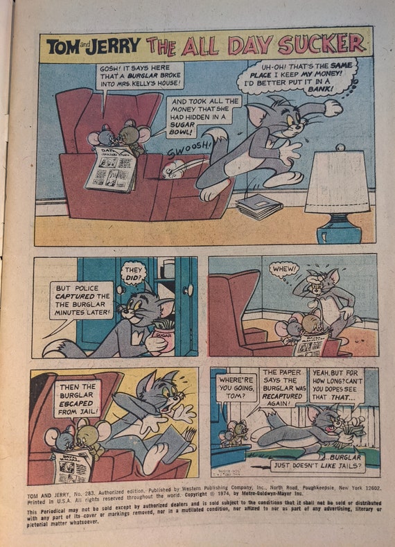 Tom And Jerry Comic Strips