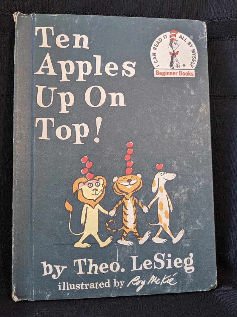 Vintage Dr. Seuss 1961 Ten Apples up on Top - Etsy