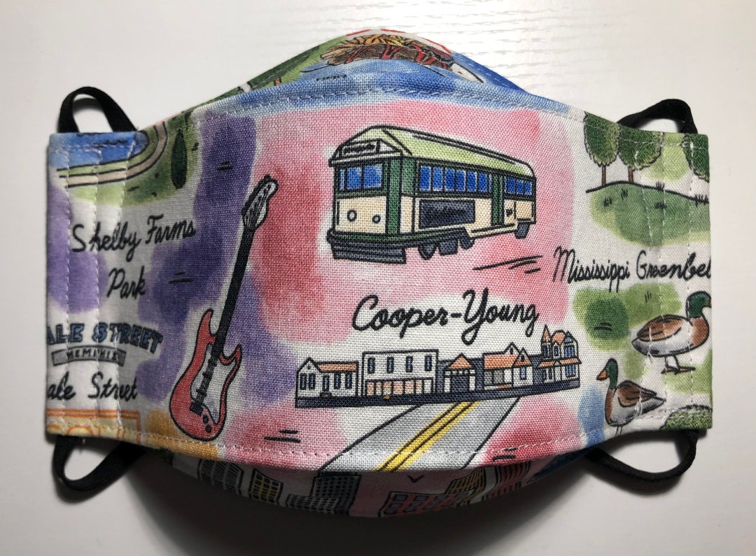 Cooper-young Memphis Tennessee 3D Mask - Etsy