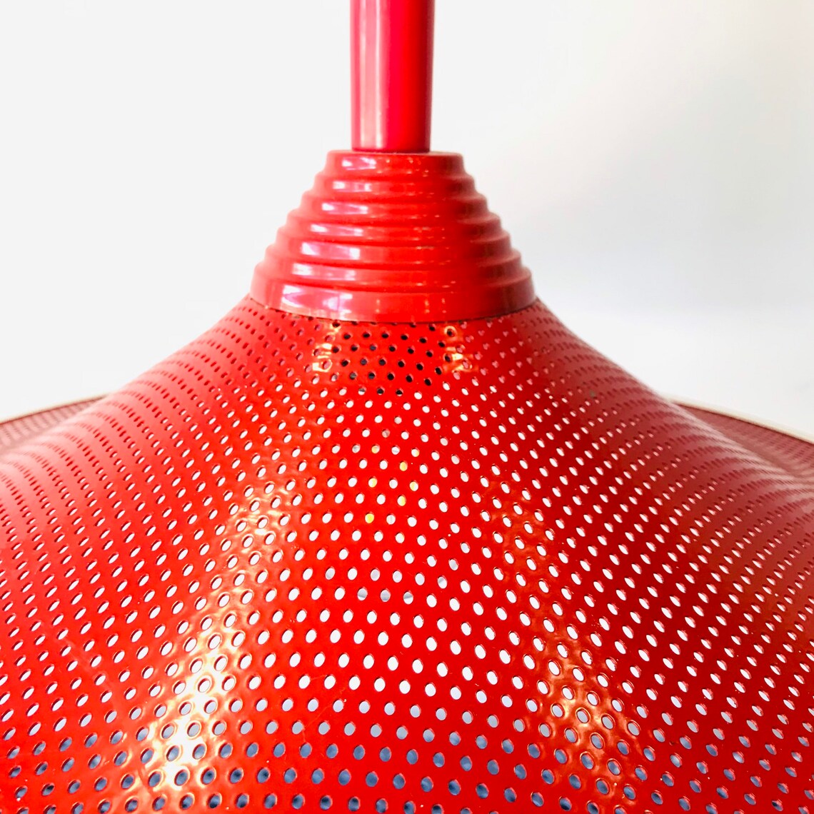 80s Kitchen Pendant Light Red Pendant Light Pendant Lamp | Etsy