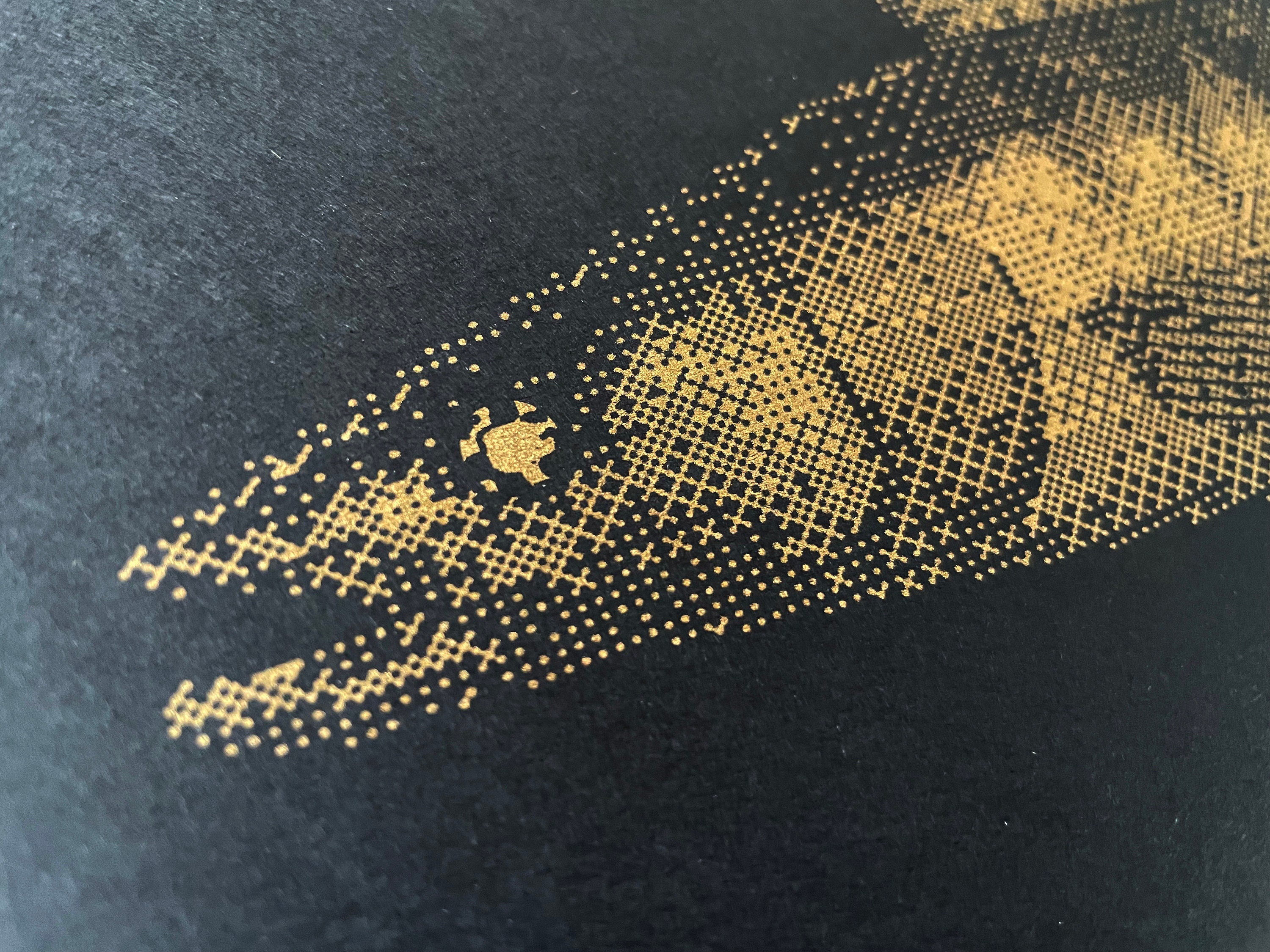 Zander Riso Print A3 Gold on Black Risograph Fish Fishing Pike Perch ...
