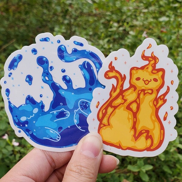 Elemental Stickers - Etsy