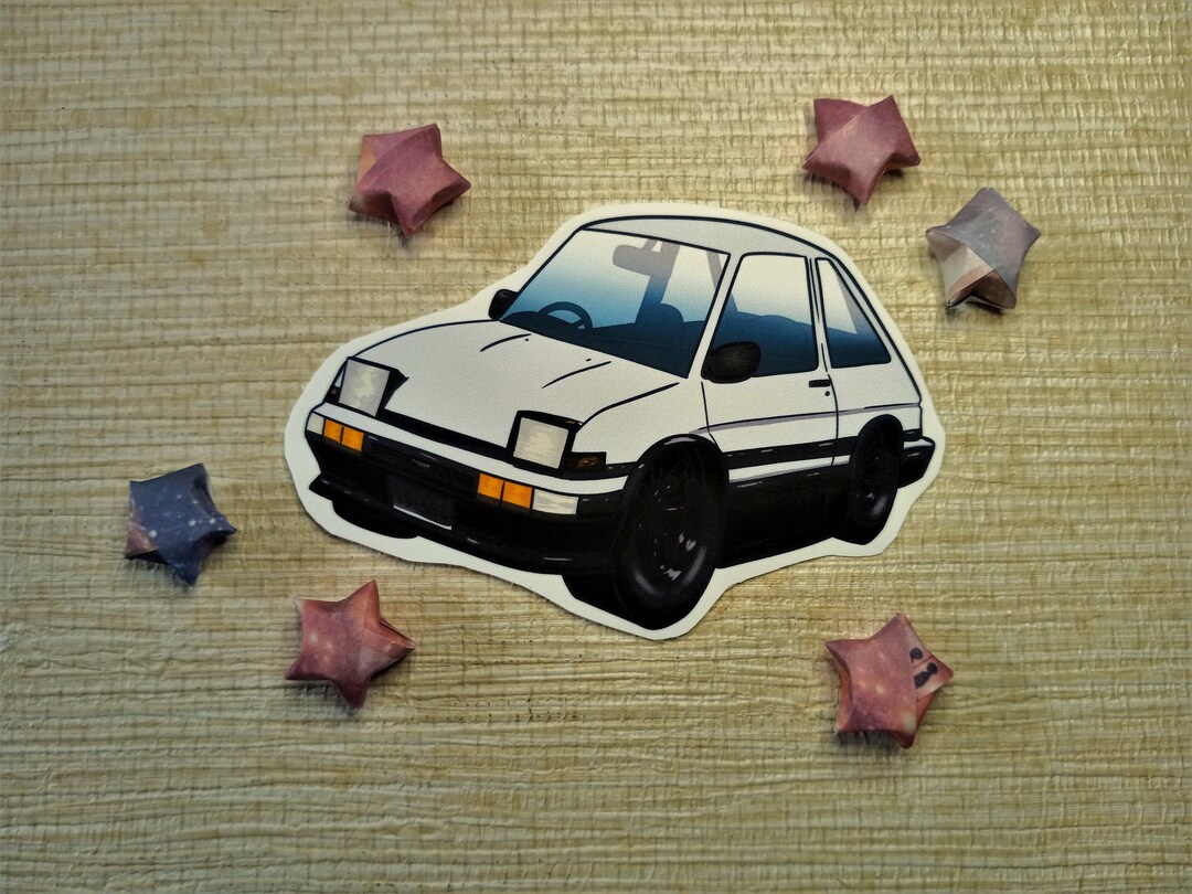 Cute Vehicle Sticker | AE86 Chibi Car - Etsy