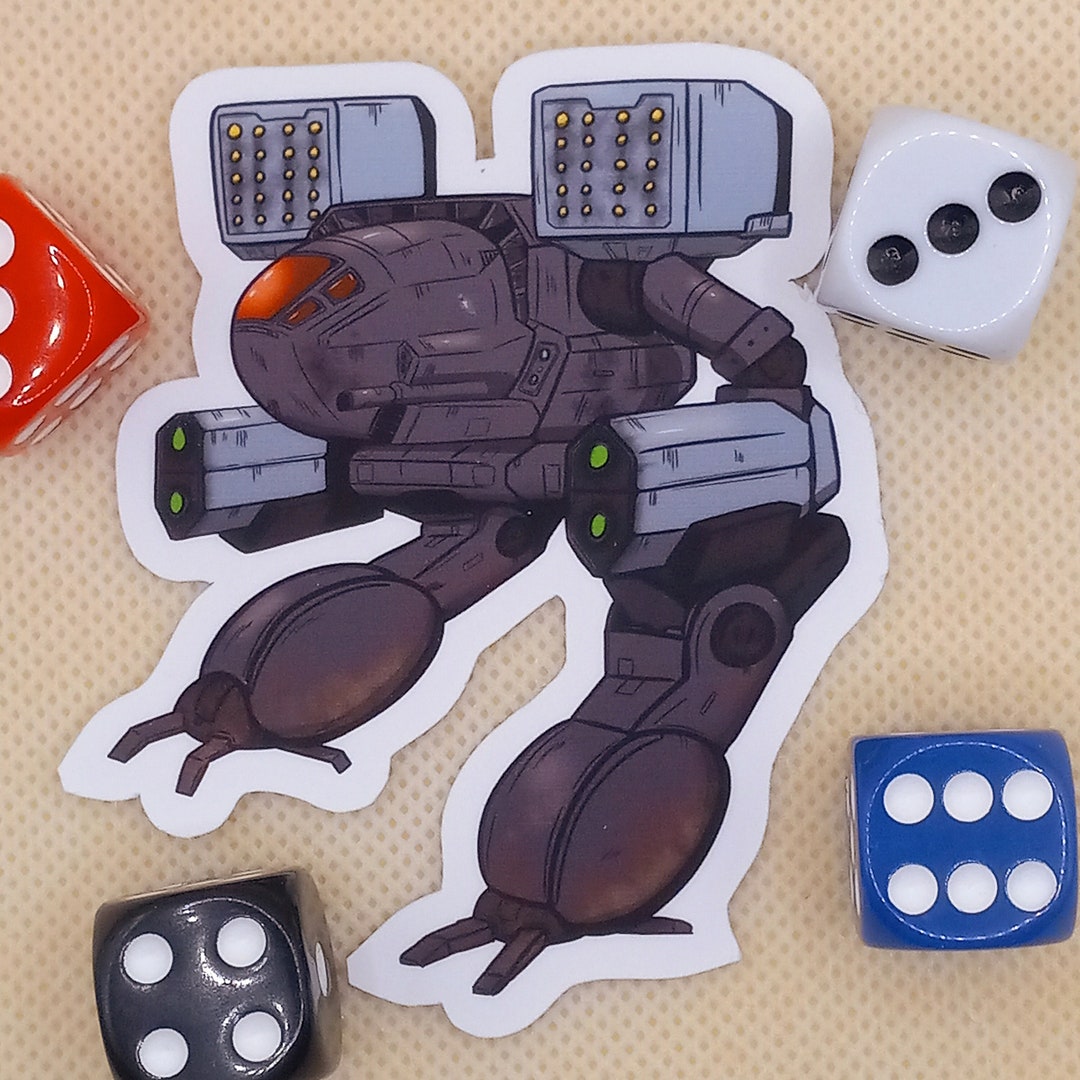 Cute Battletech Sticker | Mad Cat Chibi | Smoked Jaguar - Etsy