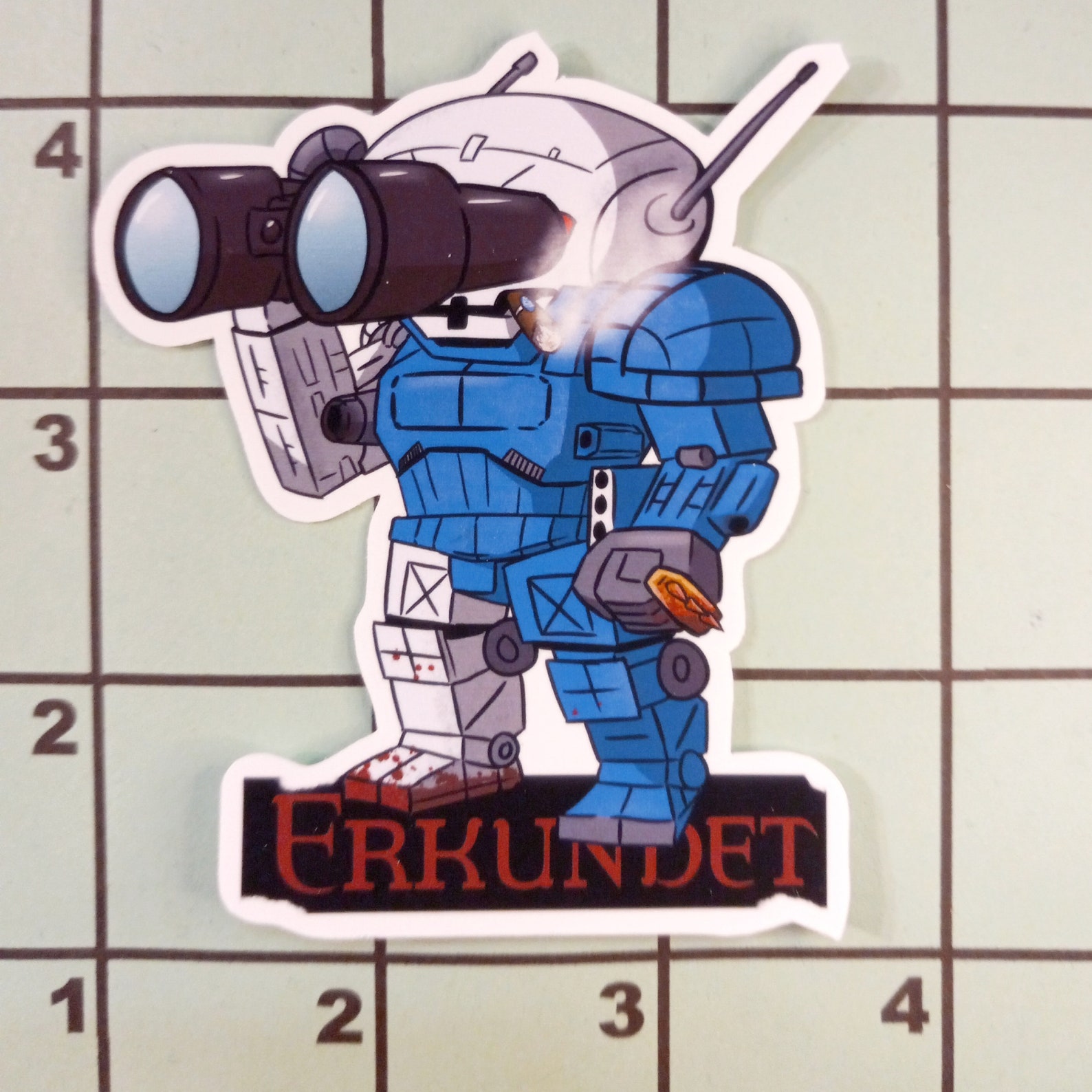 Cute Battletech Sticker | Atlas Chibi - Etsy