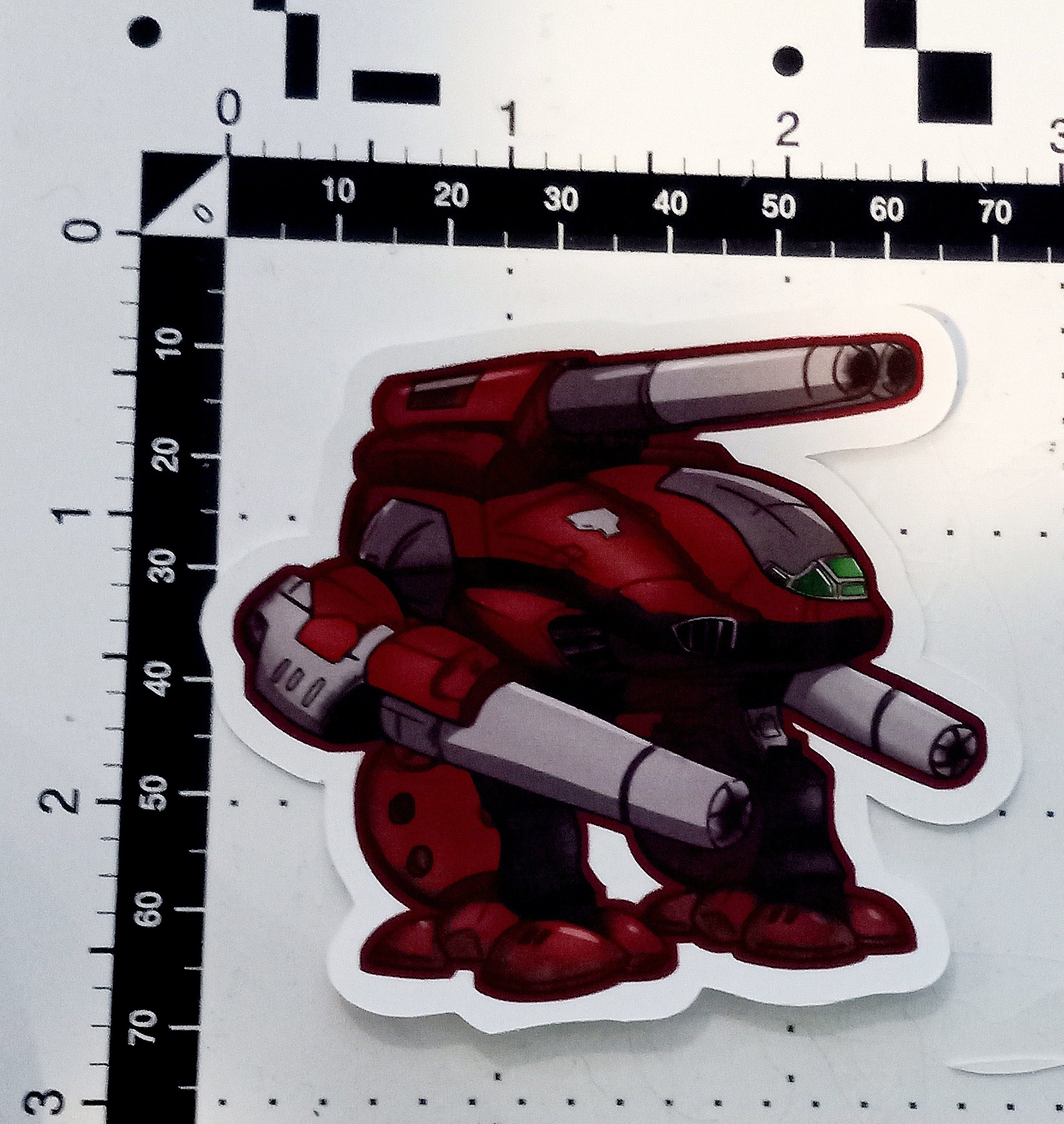 Cute Battletech Sticker | Stone Rhino Chibi | Hell's Horses - Etsy