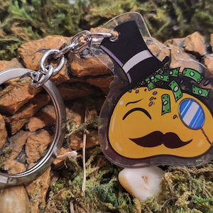 Cute Money Slime Acrylic Keychain Kawaii Slime Motley - Etsy