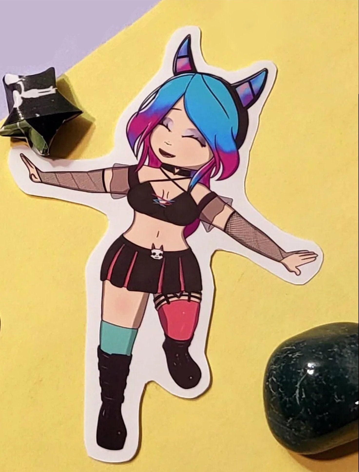 Silvervale Sticker Vtuber Kawaii Sticker - Etsy