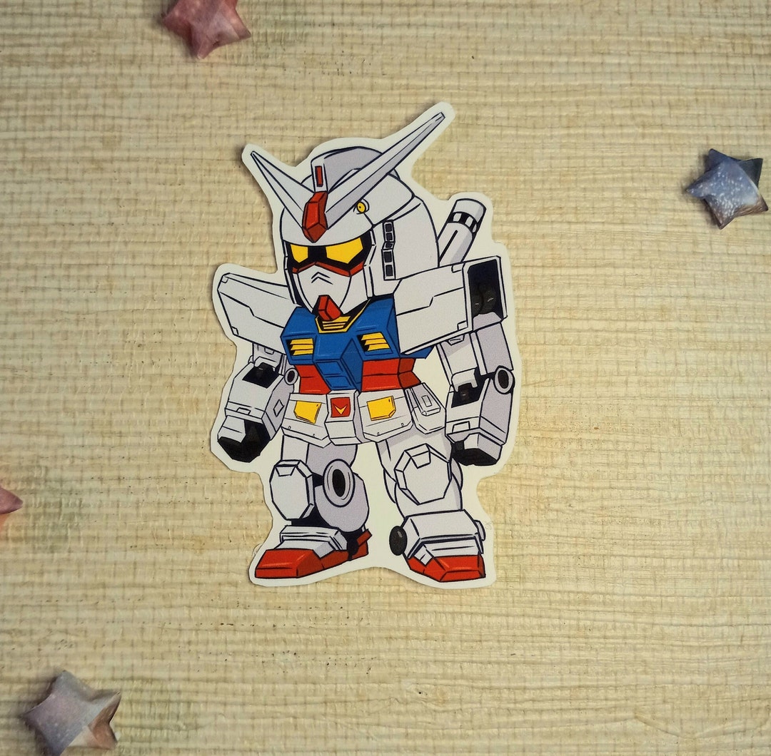 Cute Gundam Sticker | Rx-78-2 Chibi - Etsy