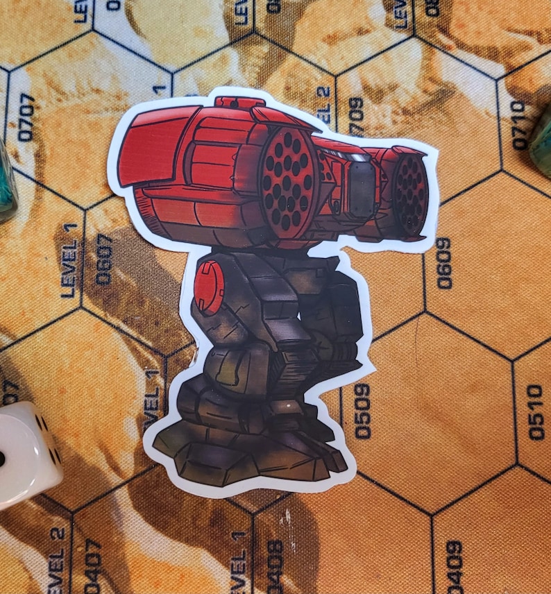 Cute Battletech Sticker Longbow - Etsy