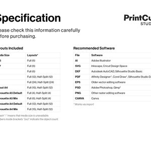 Circle Template 45mm A4, A5, A6 Blank Circle Label Sticker Sheet Cut ...