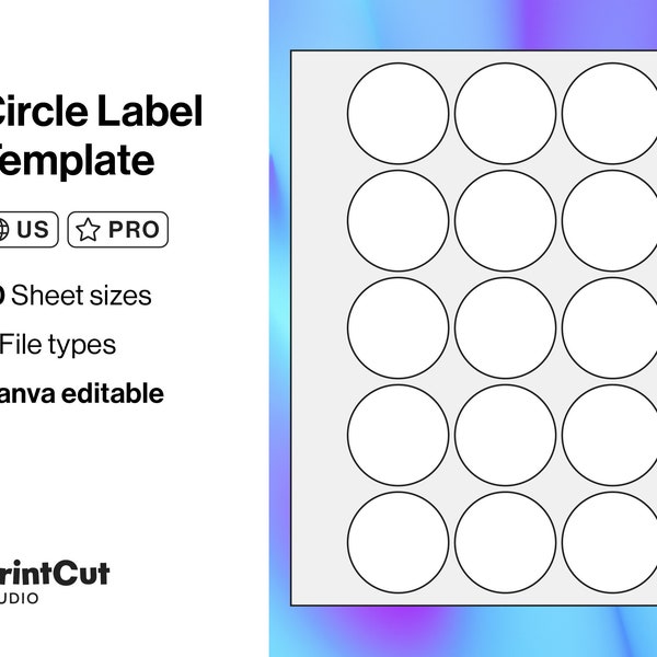 2 Inch Circle Label - Etsy