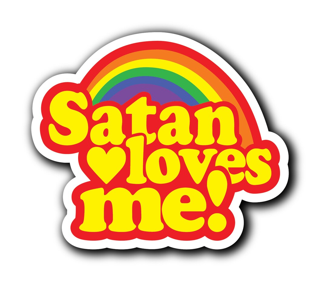 Satan Loves Me Vinyl Decal Sticker Waterproof Car Truck Van - Etsy