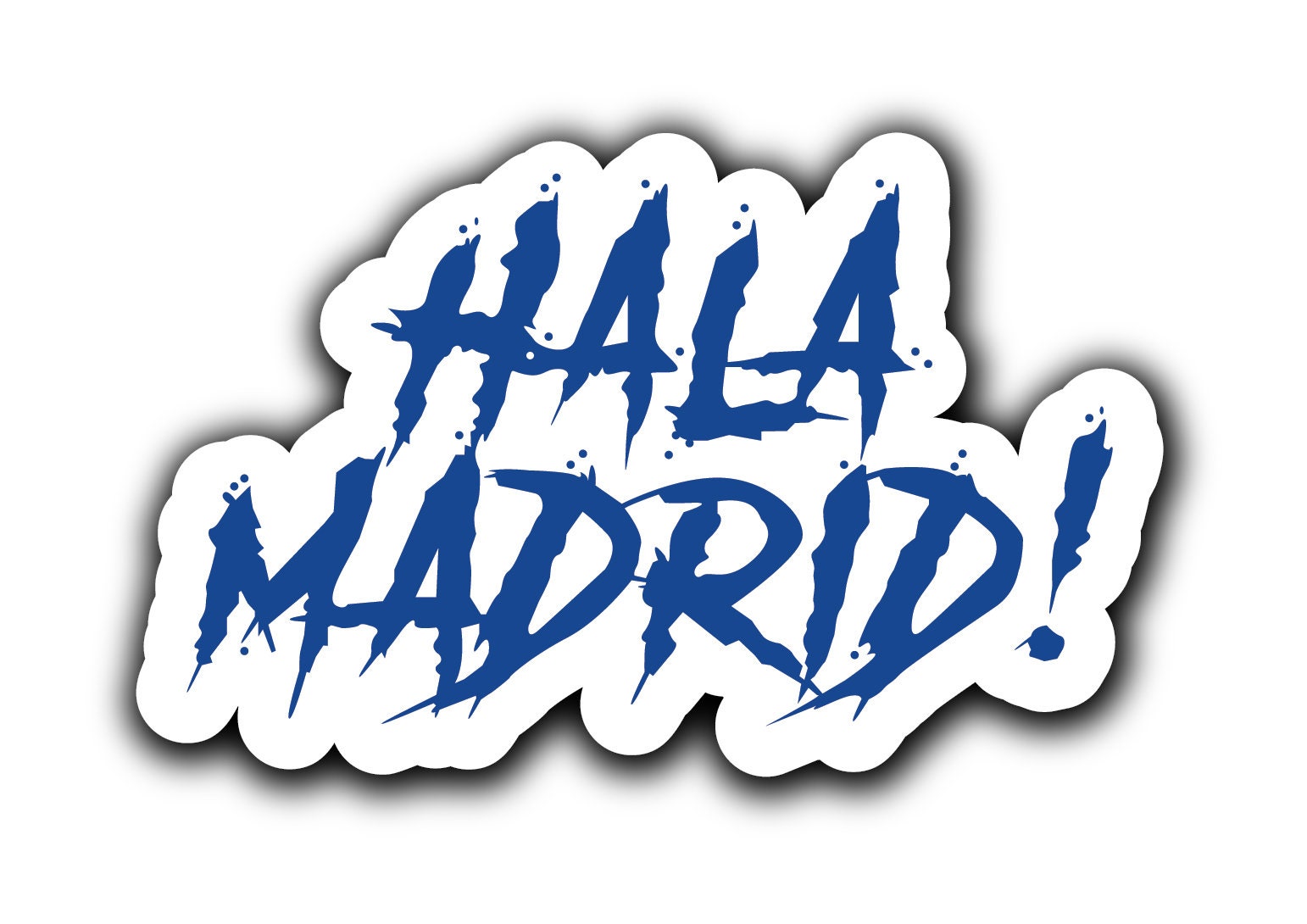 Hala Madrid Vinyl Decal Sticker Waterproof Car Truck Van Suv Window Wall Cup Water Bottle Laptop