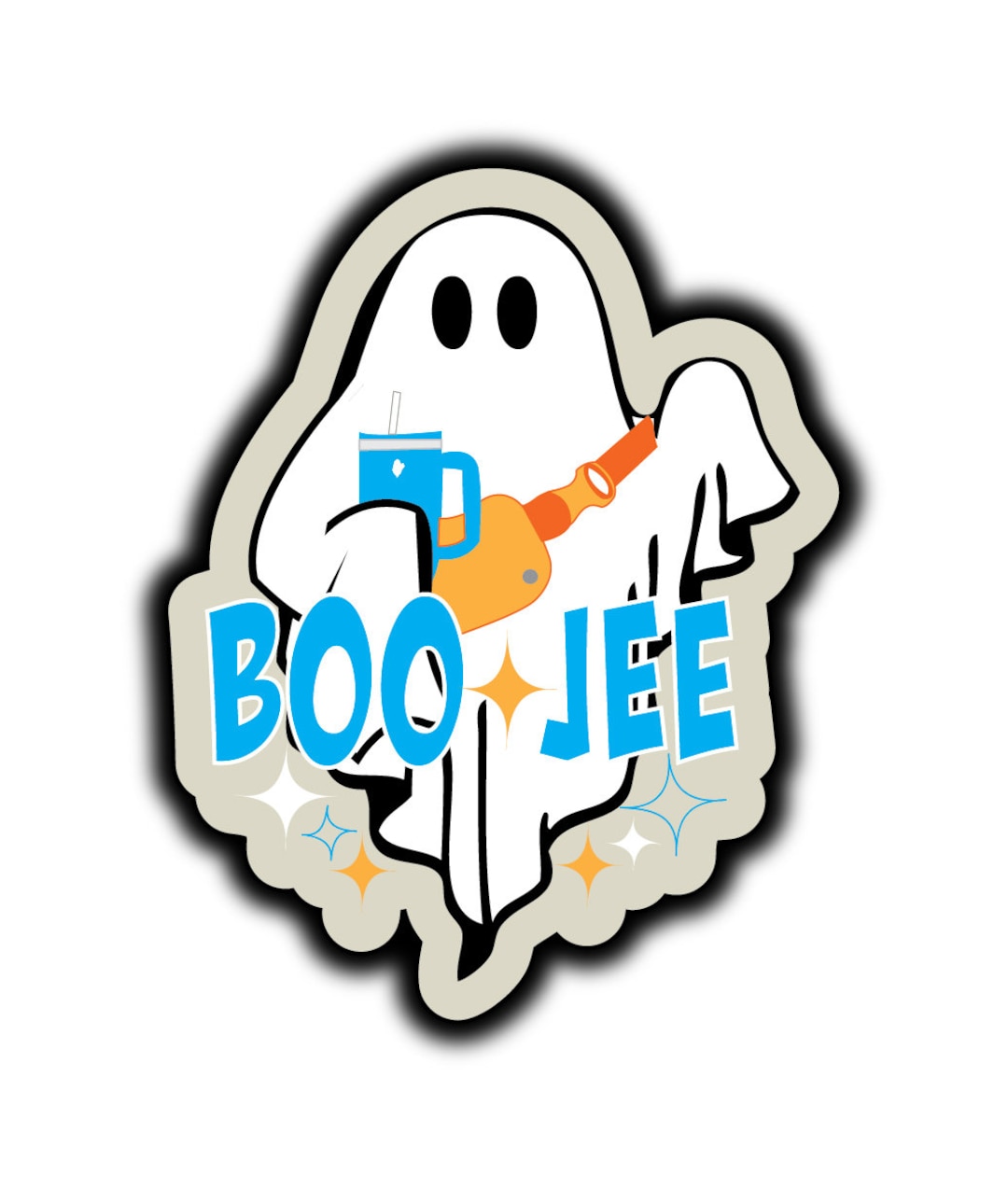 BOO JEE Bougie Ghost Decal Sticker Spooky Halloween Waterproof Car ...