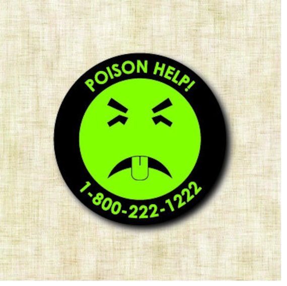 50 Pack Mr. Yuk Poison Control Stickers Decals | Etsy