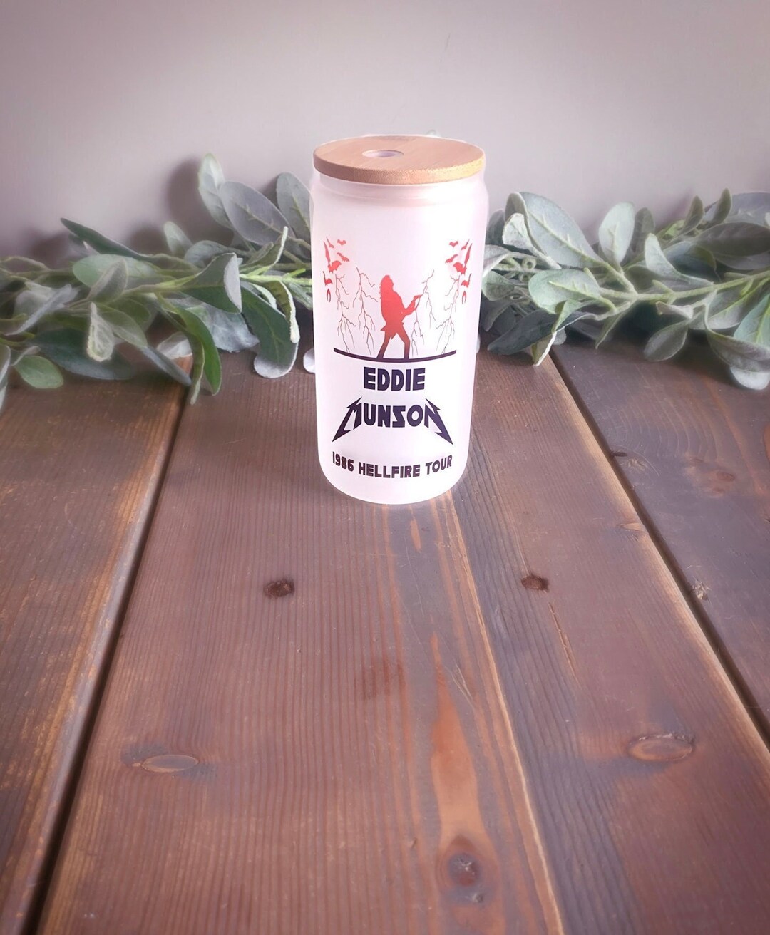 Eddie Cup Stranger Cup/ Glass Beer Can Cup/ Personalized Cup - Etsy
