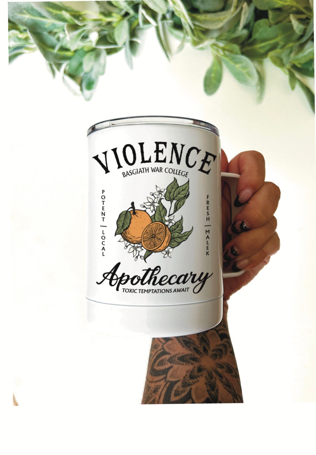 Violence Apothecary Mug/ Fourth Wing Mug/ Bookish Mug/ 4th Wing Tumbler ...