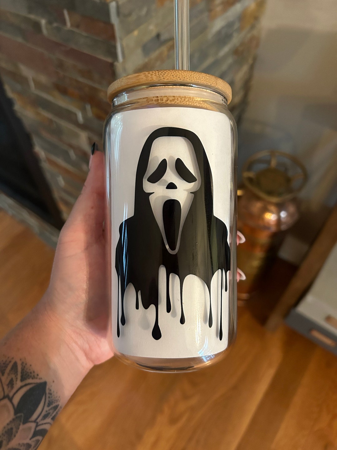 CLEARANCE Ghost Mask Tumbler/ Scream Tumbler/ Scream Cup/ Halloween ...
