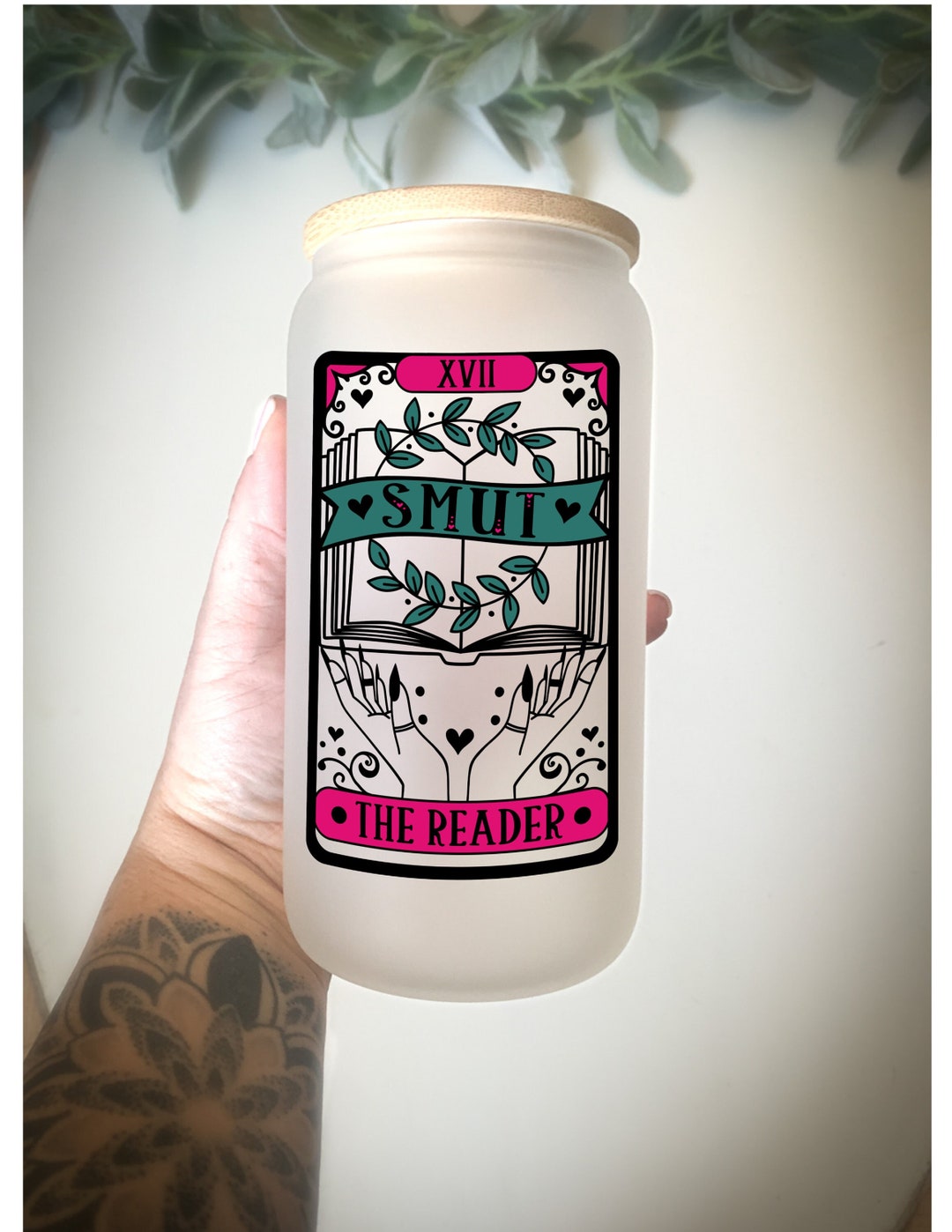 Smut Reader Cup/ Tarot Card Cup/ Book Lover Cup/bookish/ Romance Reader ...