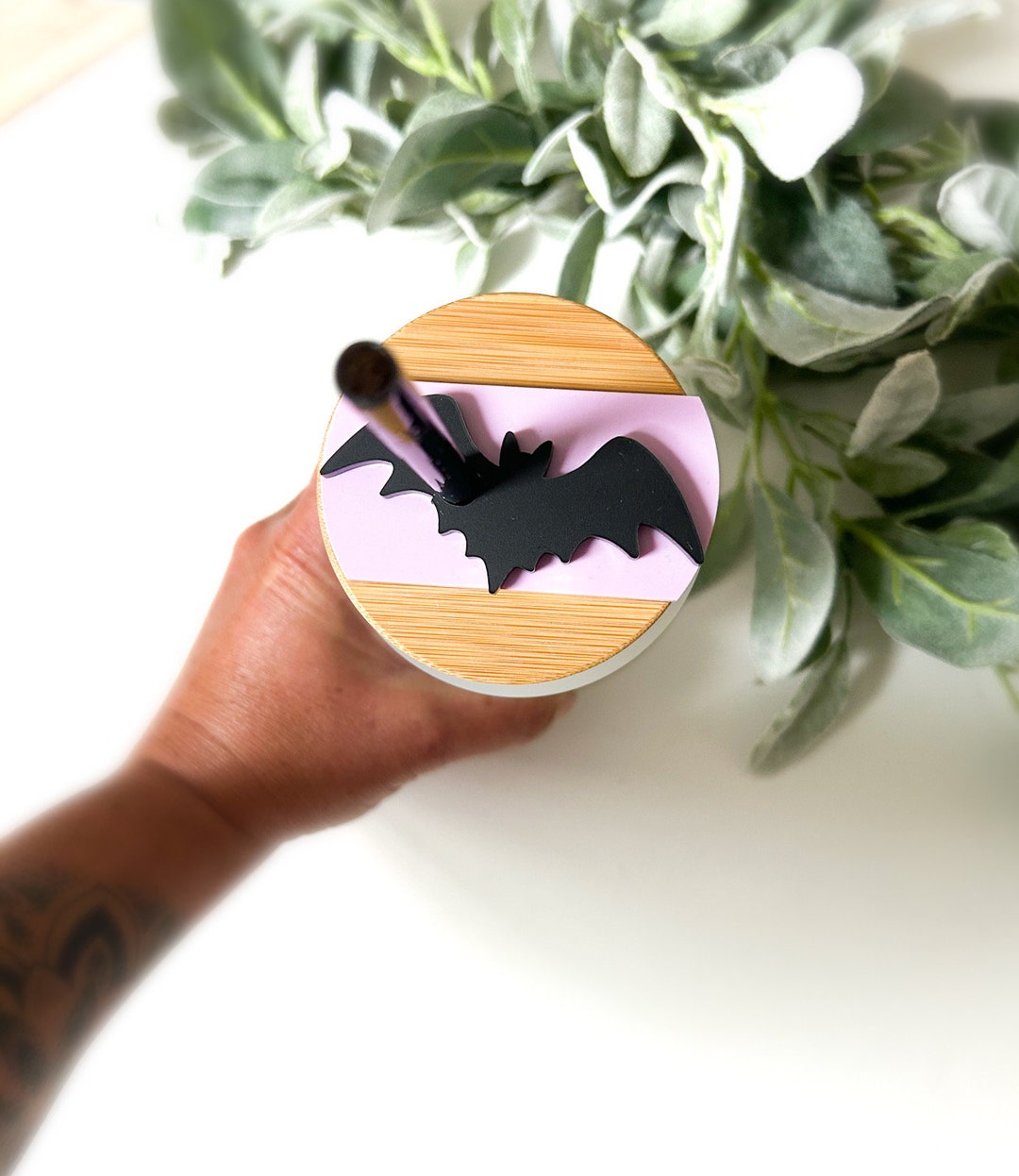 Tumbler Toppers Bat / Straw Toppers/ Cup Toppers/tumbler Tag/ Halloween ...