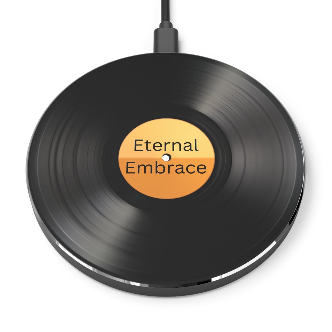 Retro Vinyl Record Wireless Charger Stylish Nostalgic Charging Pad for ...