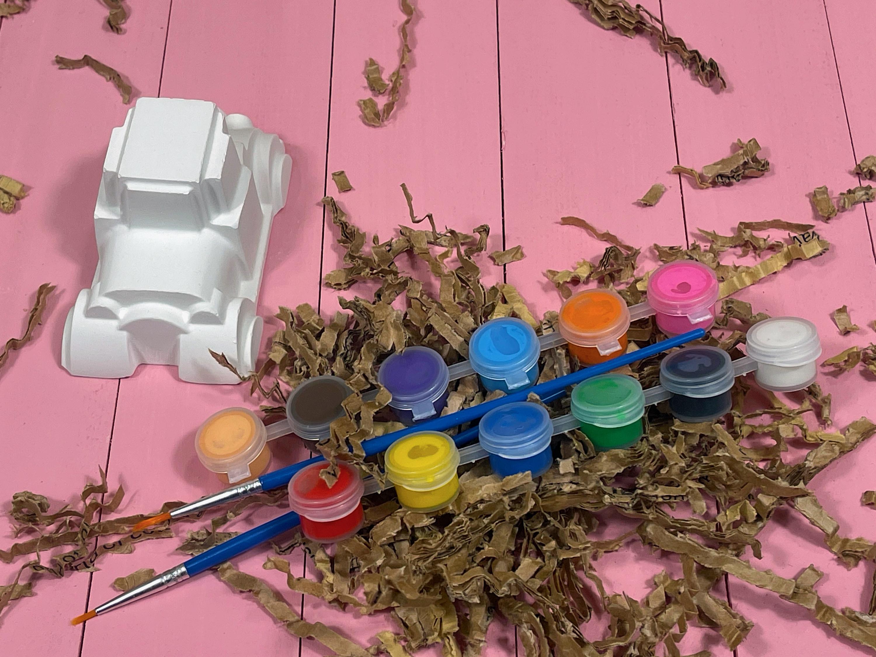 Paint Your Own Craft 3D Cars, Plaster of Paris, Kids Activity Set ...