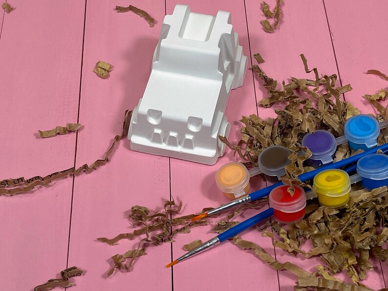 Paint Your Own Craft 3D Cars, Plaster of Paris, Kids Activity Set ...