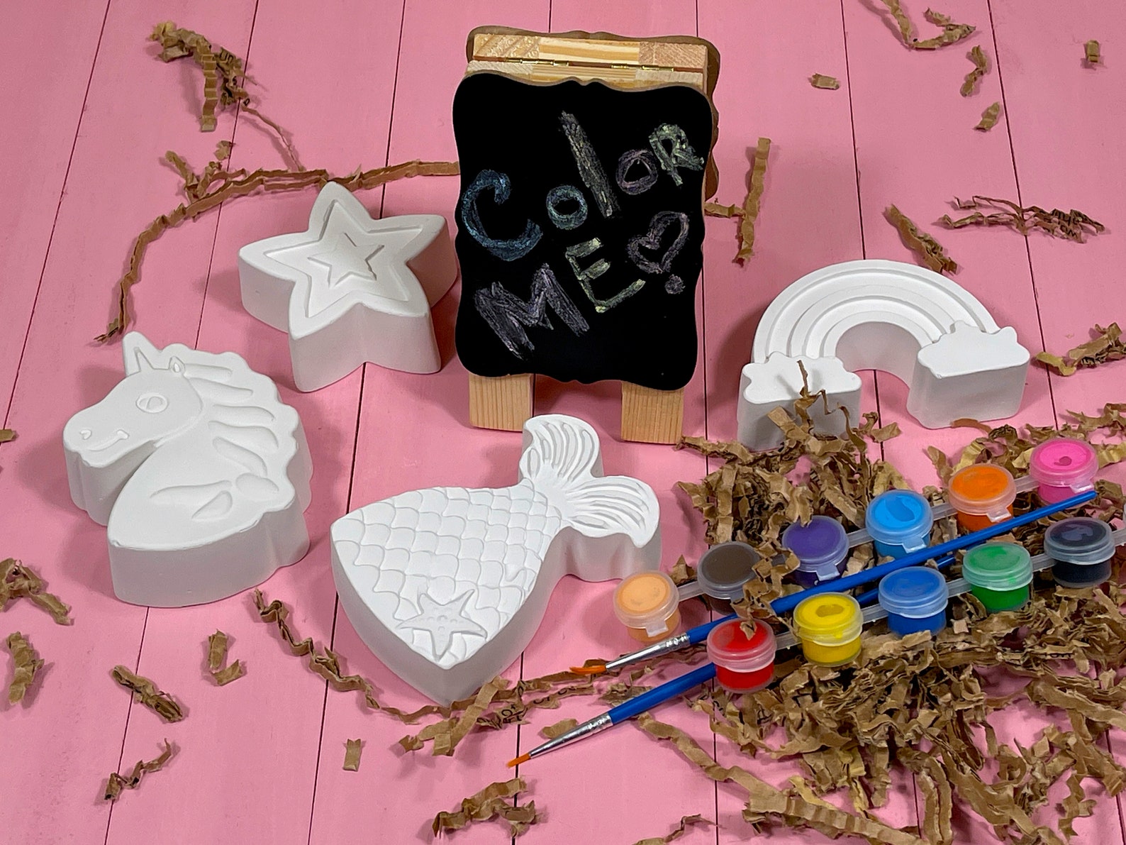 Paint Your Own Craft Unicorn, Plaster of Paris Kit, Kids Activity Set ...