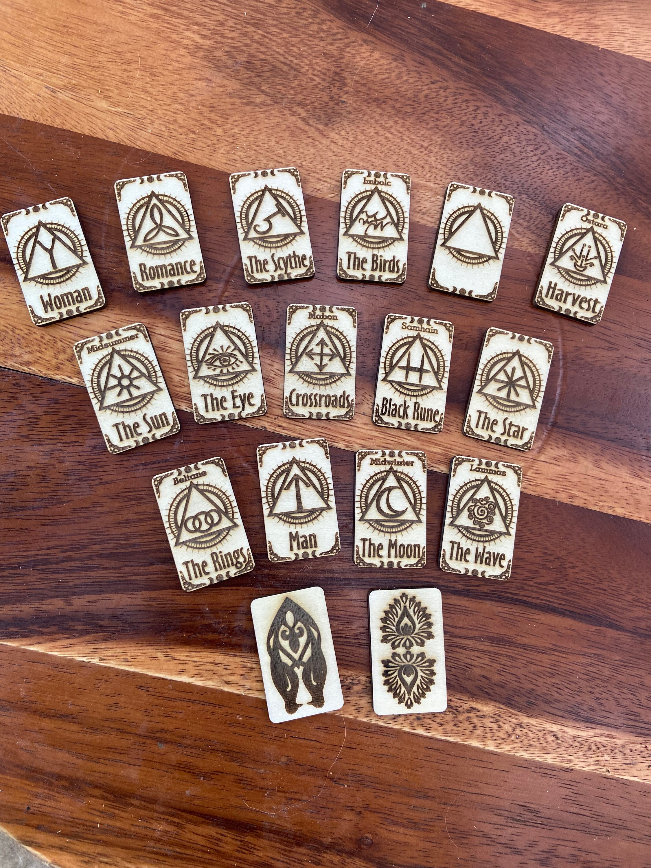Witches Runes Deck Set - Etsy