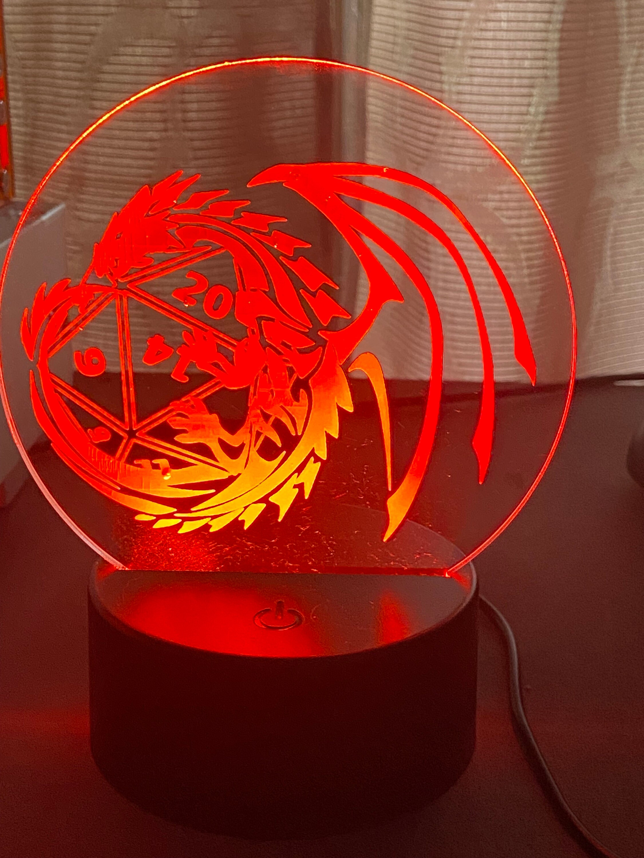 Dnd Custom Dragon/diceled Light. - Etsy
